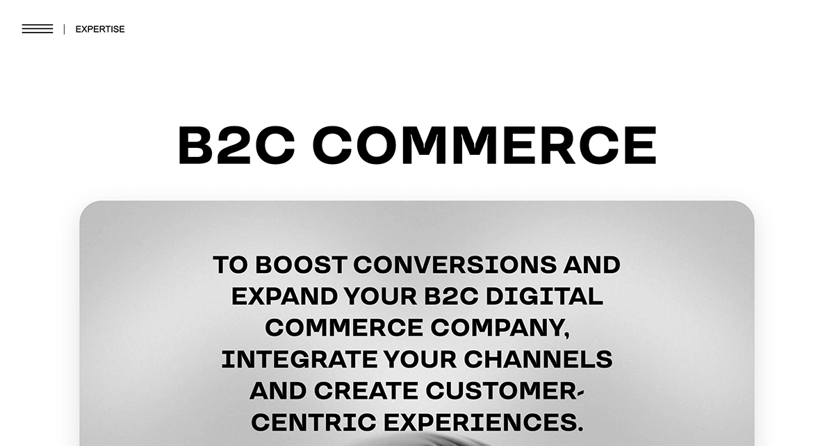 Build a strong B2C ecommerce with 13+ years of experience agency.